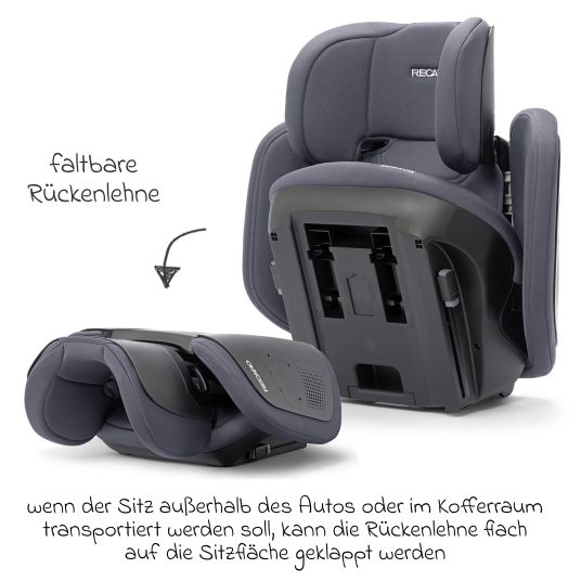Recaro - Kindersitz Monza CFX i-Size faltbar & tragbar ab 3,5 Jahre ...